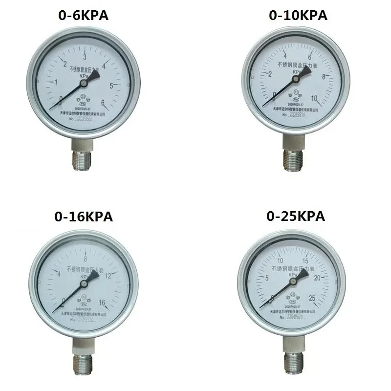 Stainless Steel Pressure Gauge YE-100BF/YEF-100 for Natural Gas