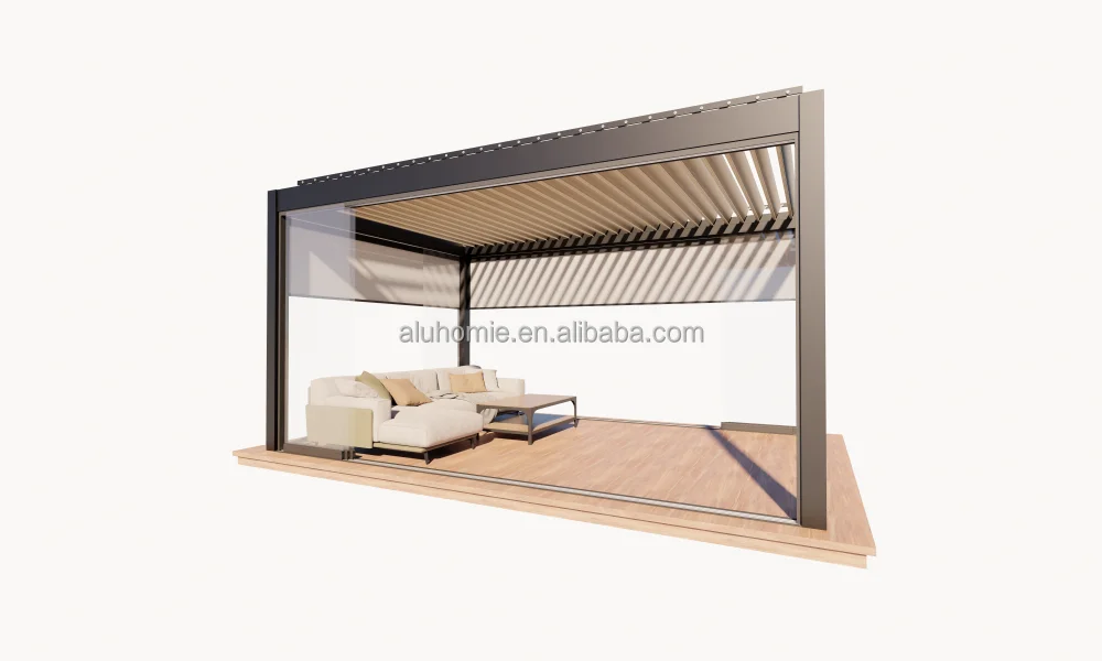 2x4 Motorized With Adjustable Louver Blade Patio Gazebo Personalizado ...