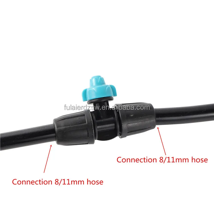 Plastic Garden 8mm Hose Atomizing Fogger Misting Greenhouse Watering ...