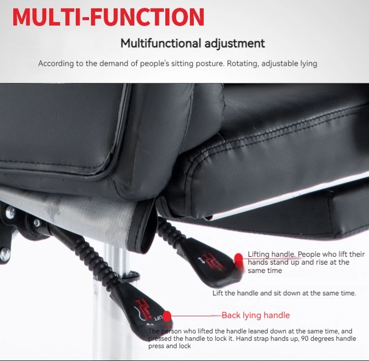 Modern Luxury Leather Cover High Back Massage Office Chairs Swivel ...