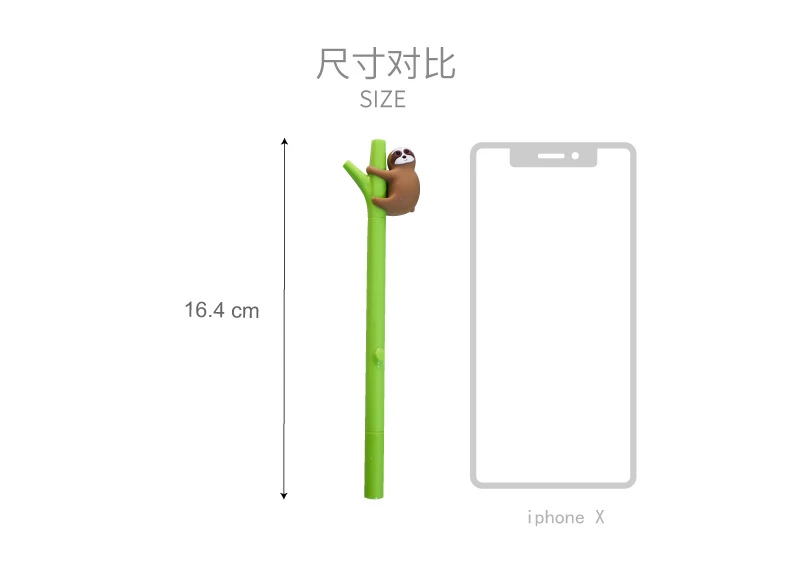 Cartoon Sloth Gel Pen Kawaii Stationery Gel Pens School Black Gel Pens ...