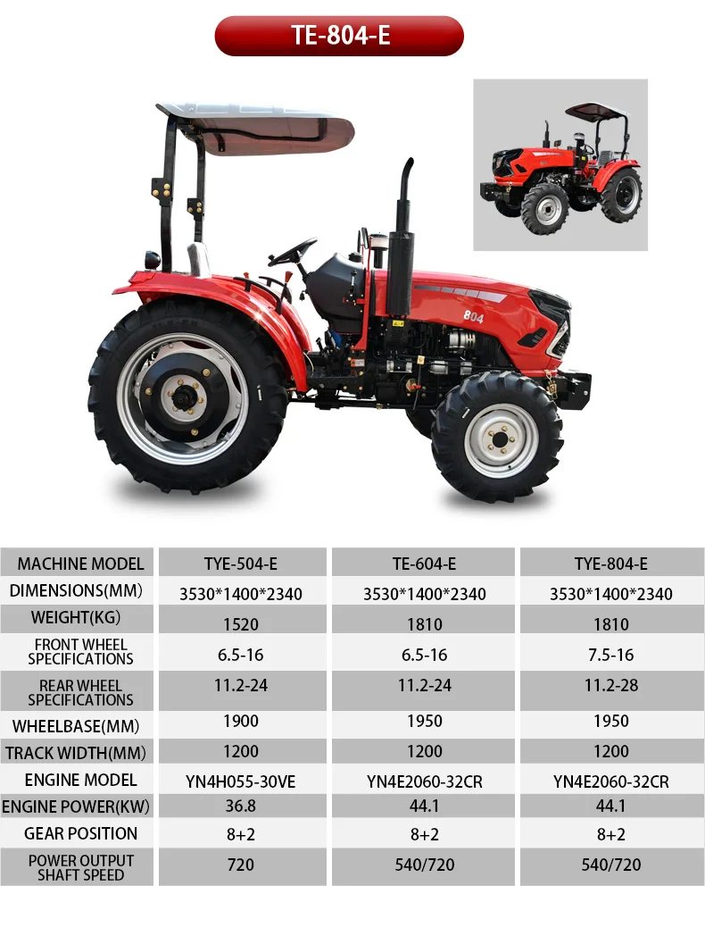 4x4 Massey Ferguson Agriculture Farm Tractor 4 Wheel Drive Tractors ...