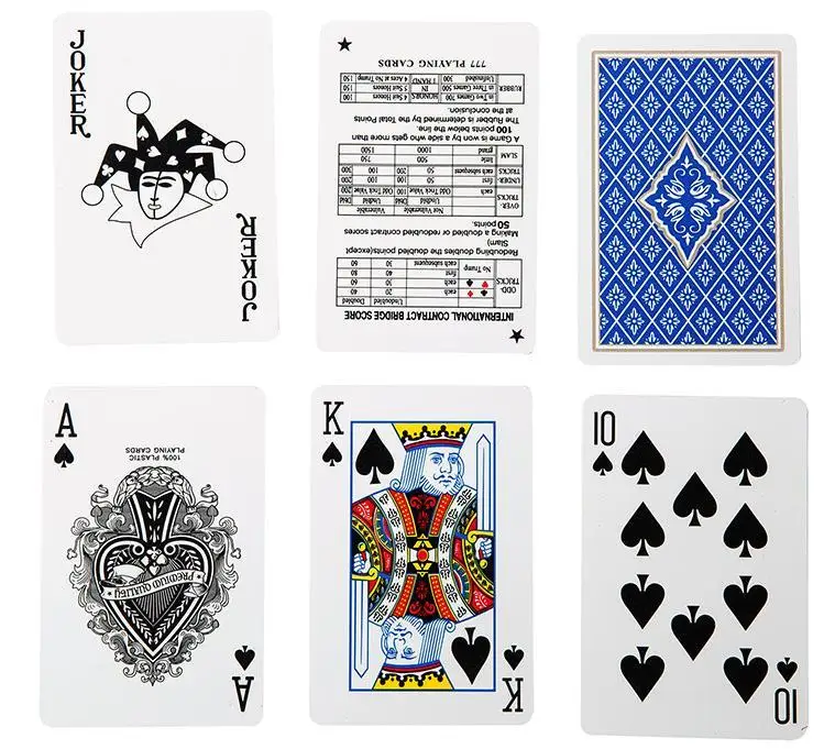 Wholesale Exquisite Printable Playing Cards Pvc 0.3mm Double-sided ...