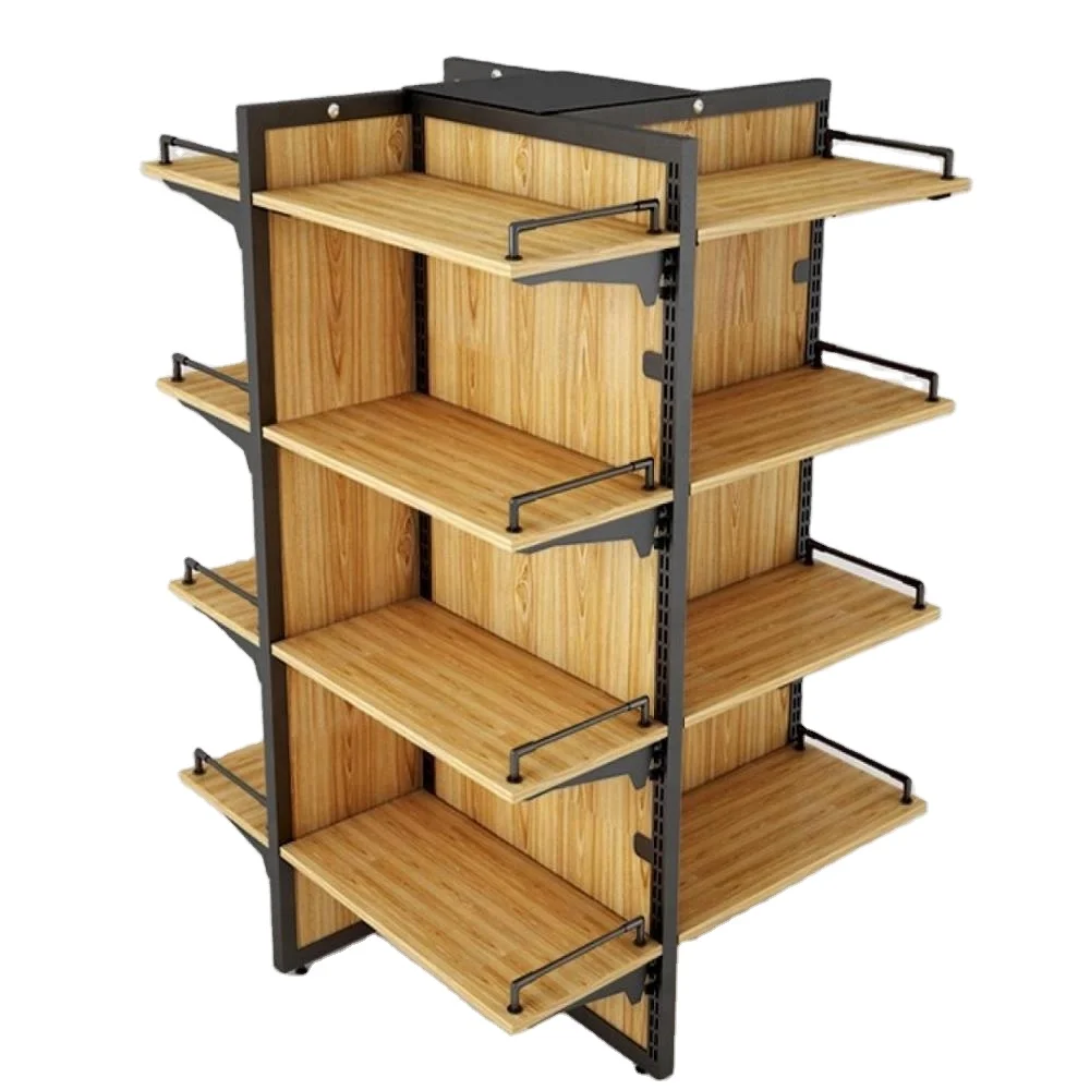 Miniso Mini Market Shelf For Snack Store Wooden Display Shelves ...