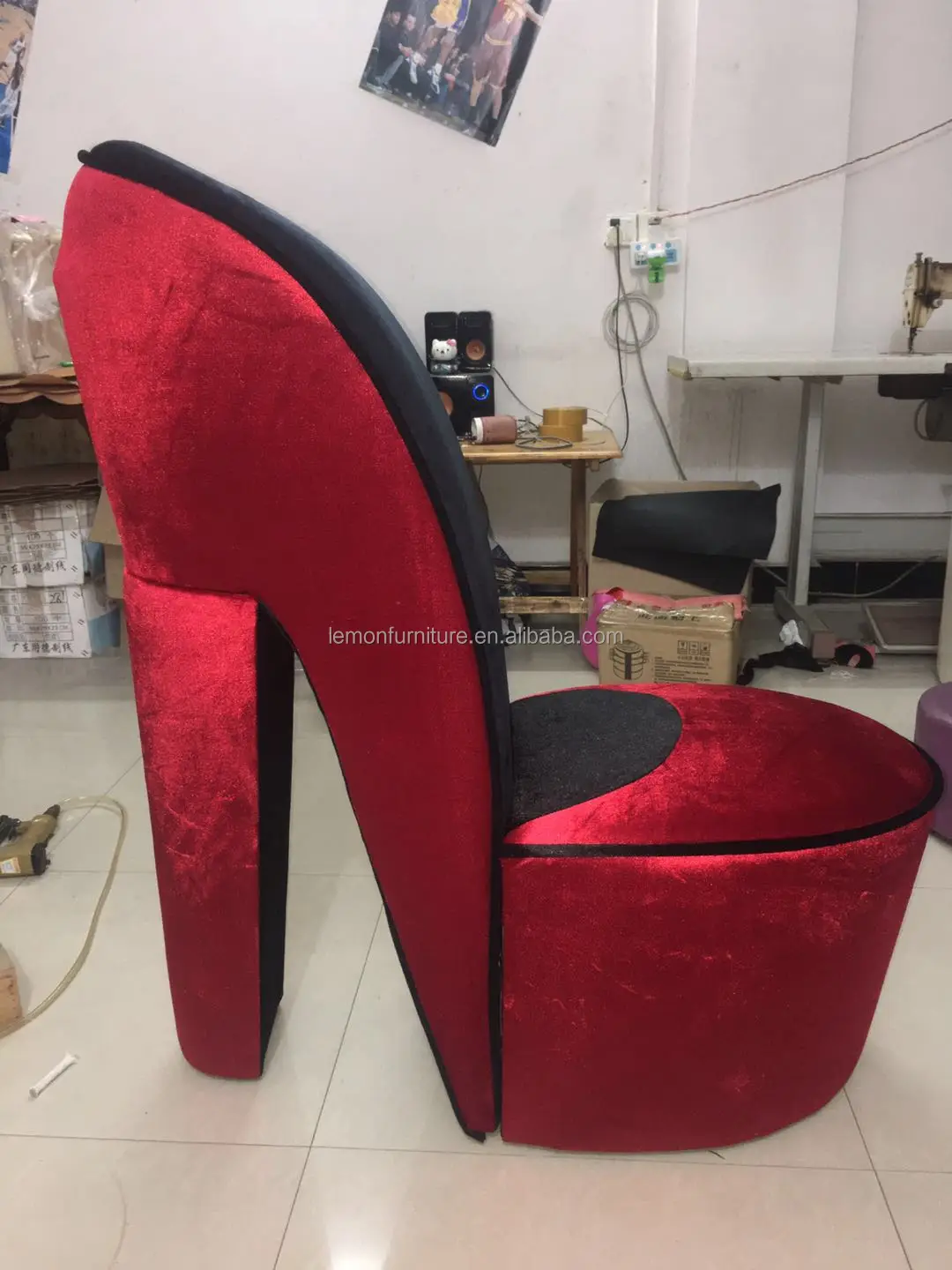 Modern Creative High Heel Shoe Lounge Chair for Home, Office, and ...