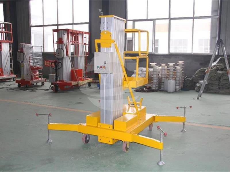 4-14m Portable Vertical Hydraulic Ladder Mast Lift Electric Man ...