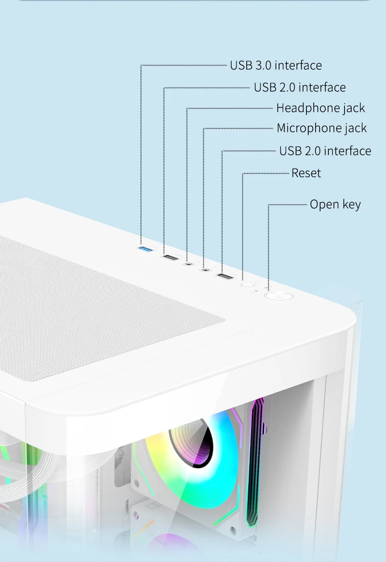 Lovingcool Acrylic PC Chassis - Gaming Desktop Case