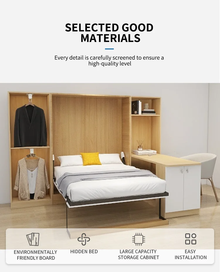 Japanese Style Murphy Bed - Modern Minimalist Folding Bed