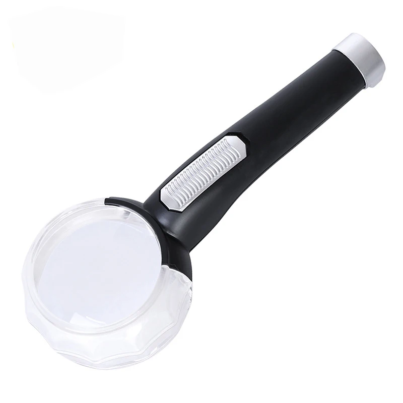 1pc 10X Magnification Handheld Magnifier Magnifying Glass Handle Low ...