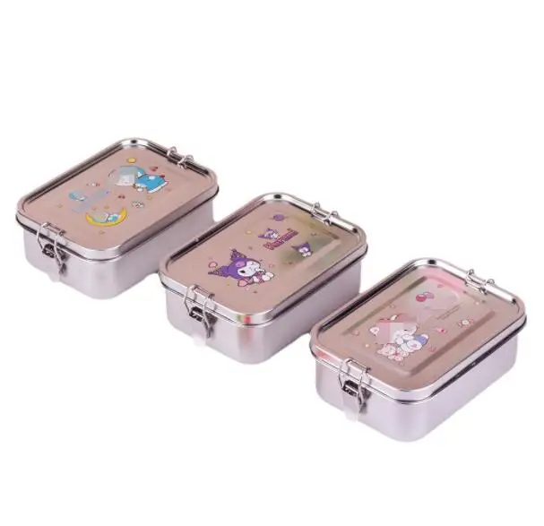 Botu 304 Stainless Steel Square Lunch Box Sealed Insulation Bento Box ...