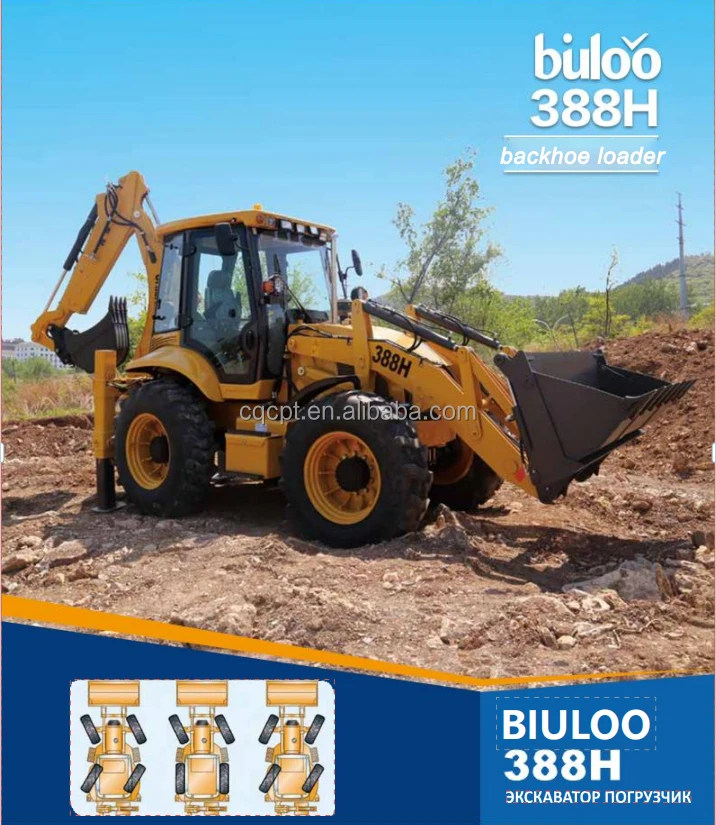 Sany Backhoe Loader 4x4 Compact Tractor With Loader And Backhoe Tracked ...