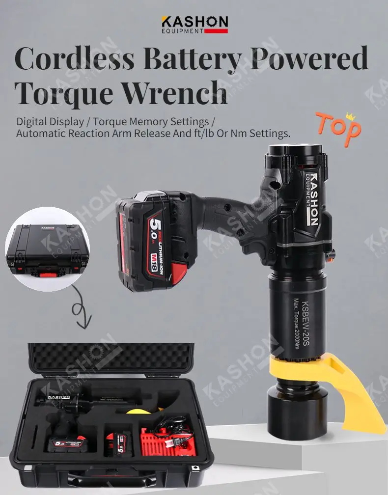Intelligent Cordless Battery Powered Torque Wrench 500-4000nm - Buy ...