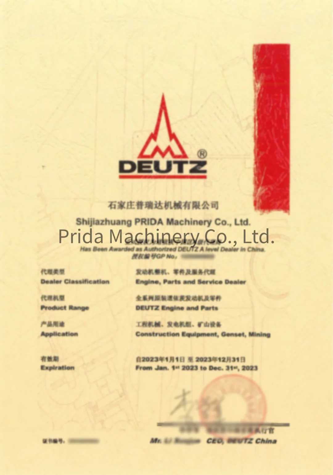 Genuine Deutz Bf4m1013 Bf6m1013 Bf4m2012 Bf6m2012 Tcd 2.2 2.9 4.1 6.1 7 ...