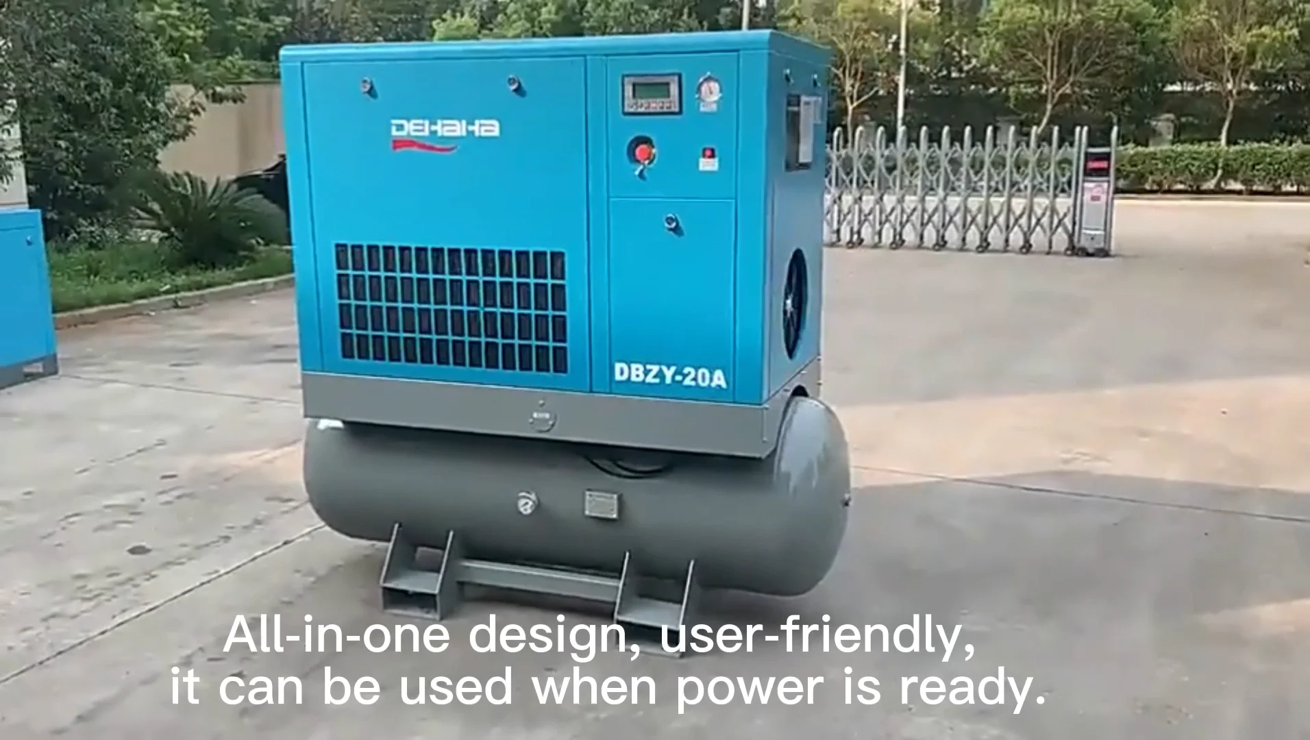 15kw 20hp 500l 16 Bar Screw Air Compressor Portable Electric Industrial ...