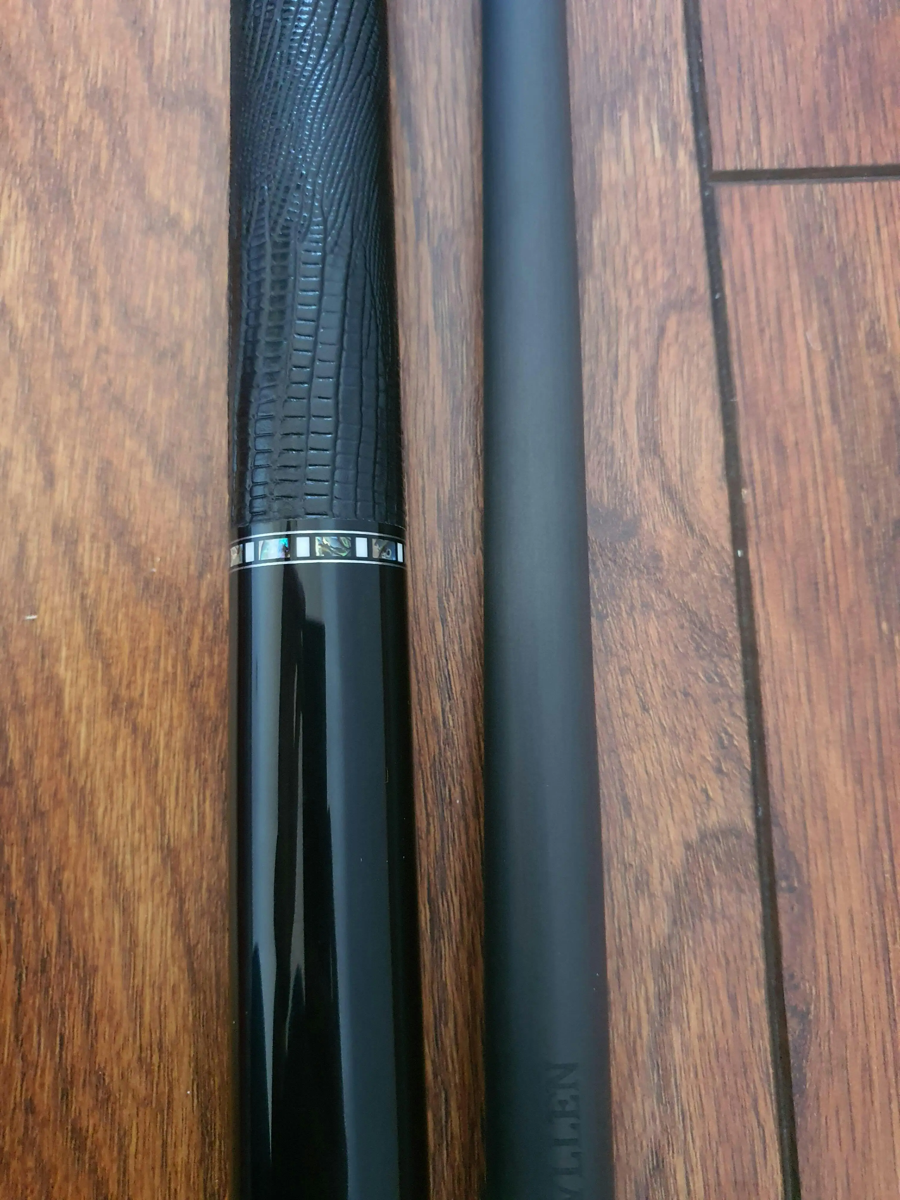 KONLLEN Carbon Pool Cue Stick with 12.5mm Tip & Abalone Shell Inlay ...
