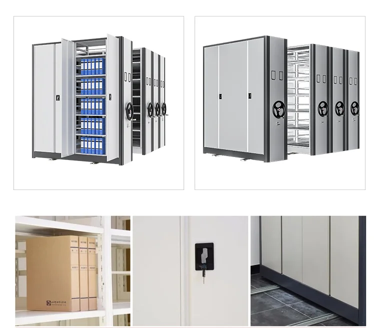 Office Filing Cabinet Mechanical Mobile Shelving Storage System - Buy ...