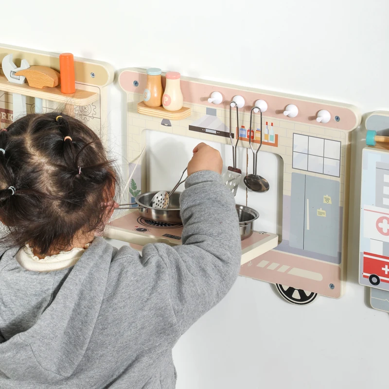 Alibaba.com: Wooden Little Train Wall Game, Montessori Tool, CE ...