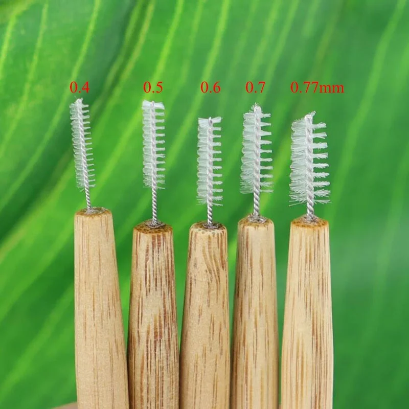 Bamboo Interdental Brushes Between Teeth Thin Between Toothbrushes ...