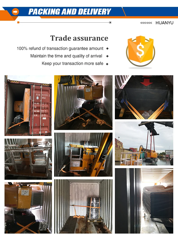 20m Ft Towable Boom Spider Lift Lift Trailer Cherry Picker Tree ...