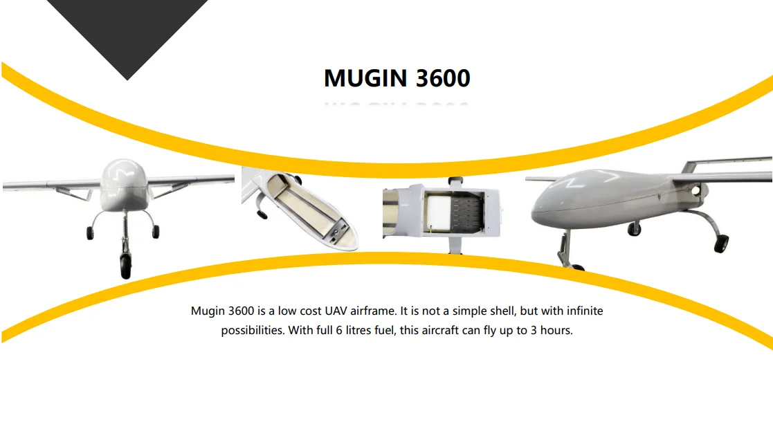重型无人机货物mugin-3 3600毫米h尾玻璃纤维vtol无人机交付远程监控 - Buy 重型无人机监视,无人机货运长距离,无人机交付长 ...
