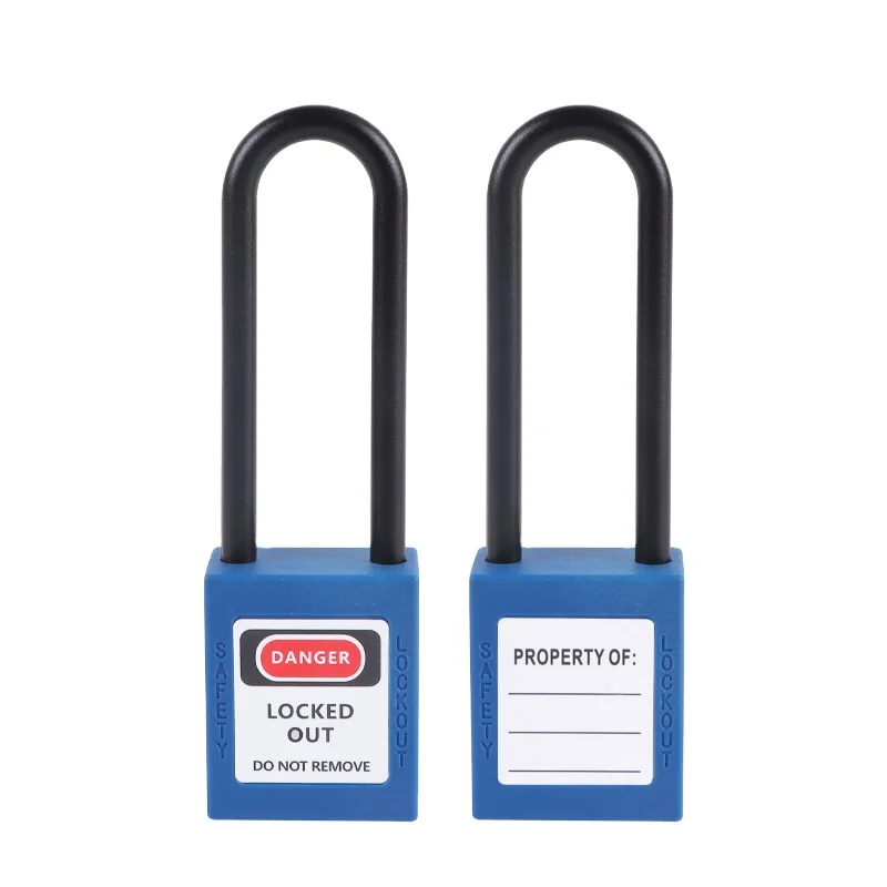 Anti-Magnetic Insulated Electrical Long Shackle Lockout Padlock ABS ...