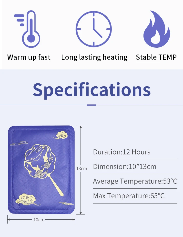 Oem Factory Heat Body Patch Heat Pain Relief Patch For Women - Buy Heat ...