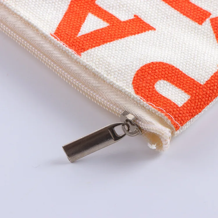 Wholesales Make Up Zipper Pouch Small Sublimation Canvas Cosmetic Bag ...