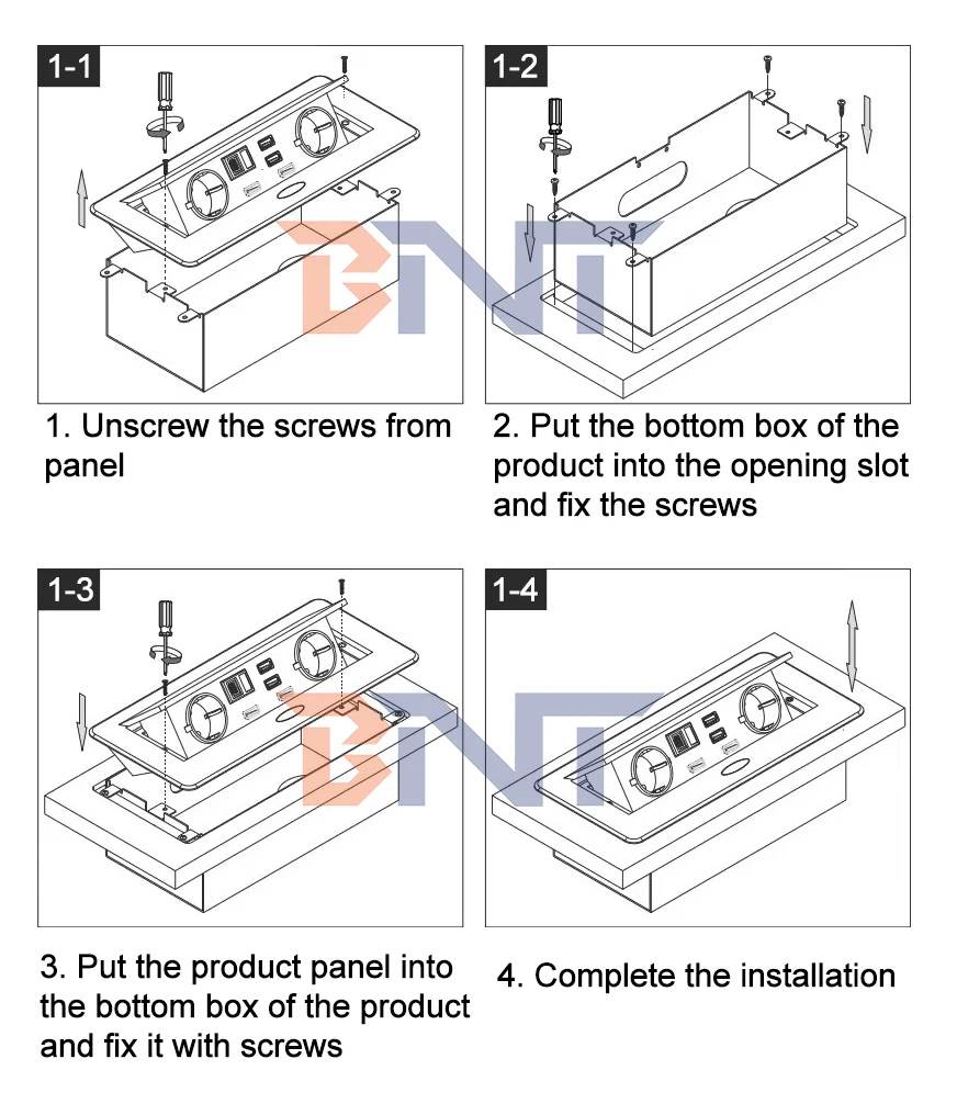 Boente Recessed Office Meeting Table Power Socket Outlet