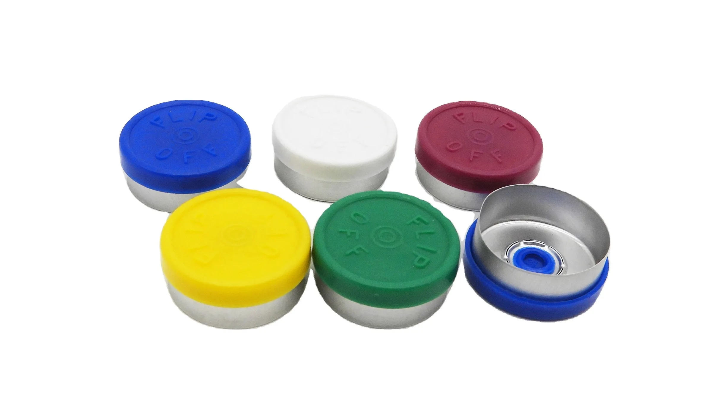 20mm Purple Color Vial Cap Customized Color And Logo Aluminium Plastic ...