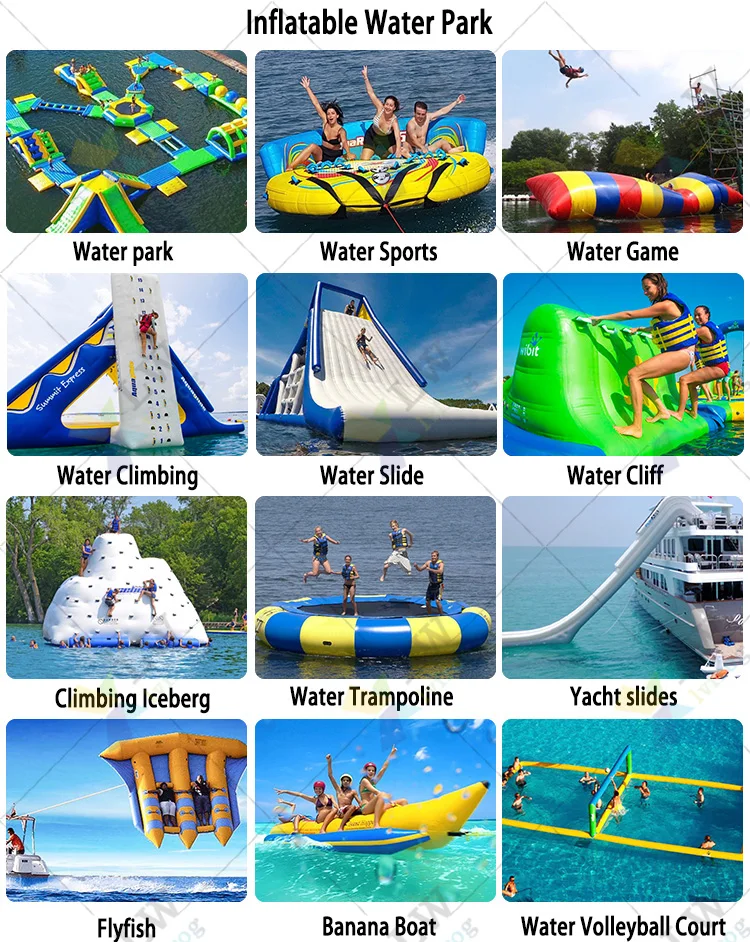 Outdoor Inflatable Water Floating Obstacle Course / Water Park Sports ...
