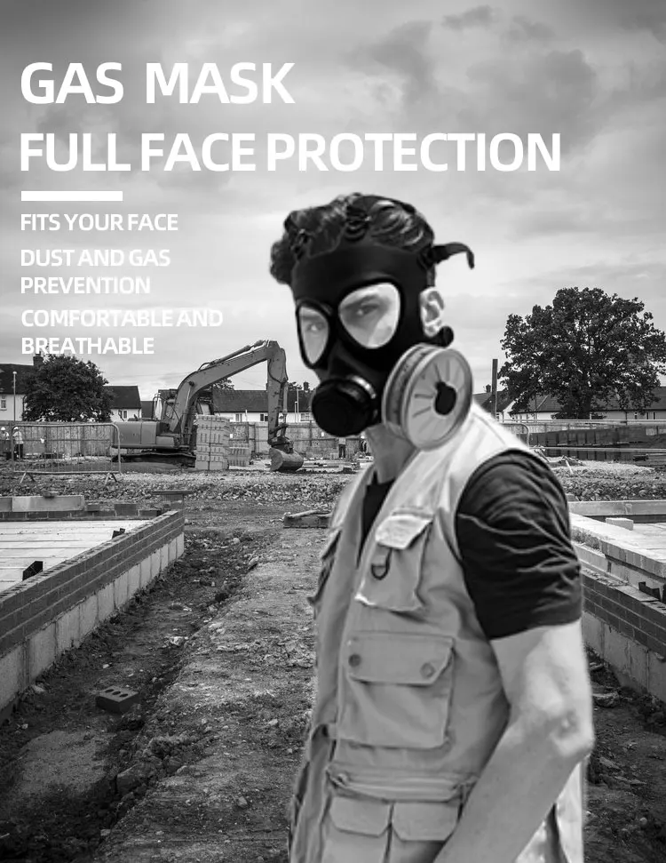 Vaultex Full Face Gas Mask - Anti Nuclear Radiation & Chemicals