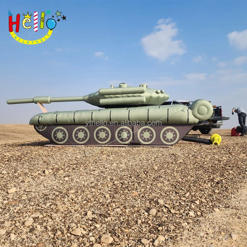 Inflatable Tank - Desert Camouflage for Promotional Activities
