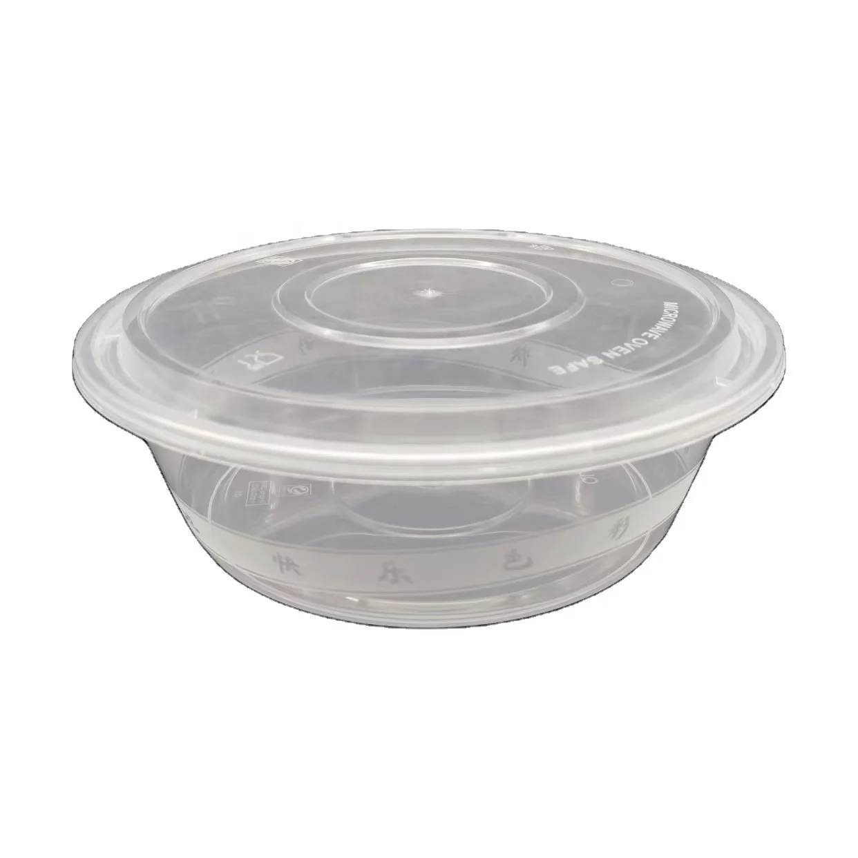 Transparent Round Disposable Plastic Pp High Temperature Resistant Soup ...