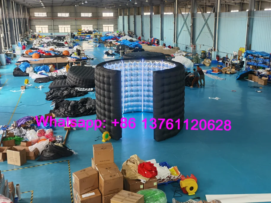 10ft X 8ft Hot Selling Spiral Circle Inflatable LED 360 Photo Booth ...