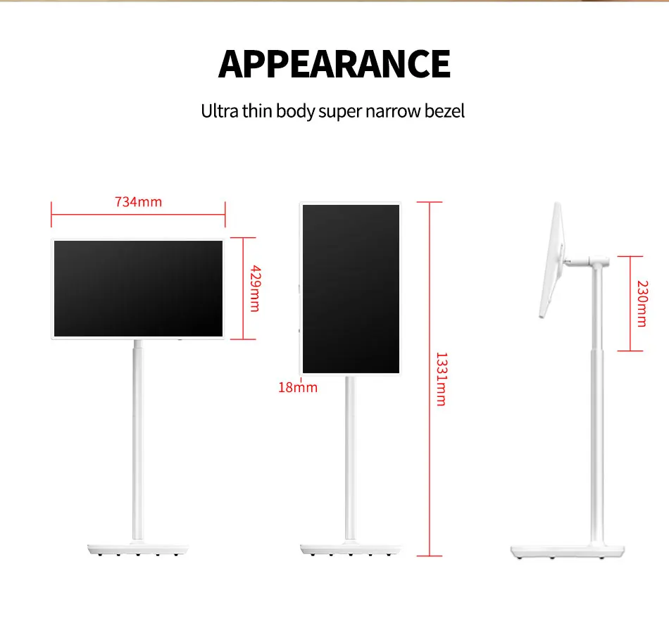 Factory 32 Inch Stand By Me Screen Ips Display Os 10 Smart Touch Screen ...