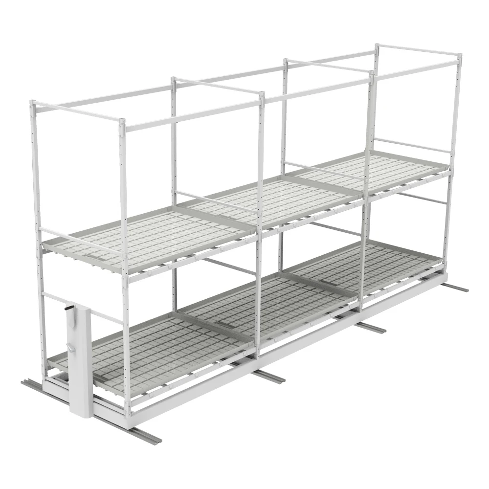 Double Rack Growing Grow Table Racking Growing Racks Growing Racks For ...