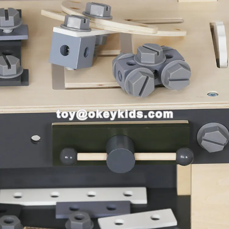 Kids Tool Bench Toy Play Workbench Wooden Tool Bench Workshop Workbench ...