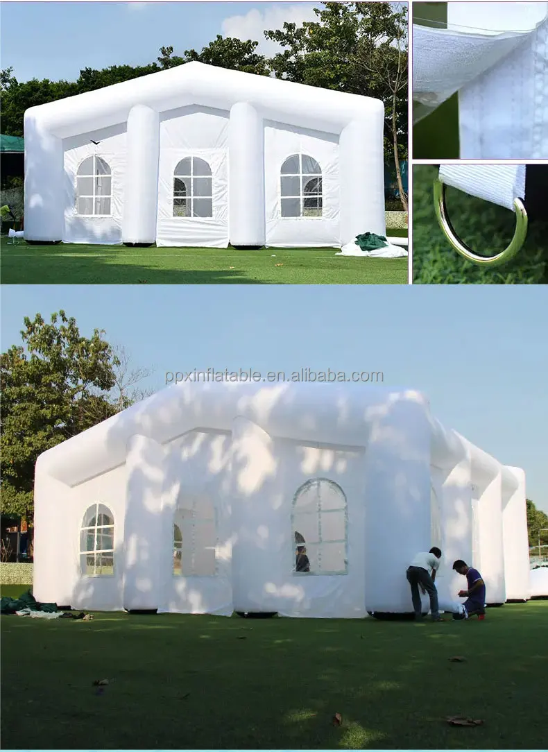 Large Giant Outdoor Led Light Blow Up White Inflatable House Durable ...