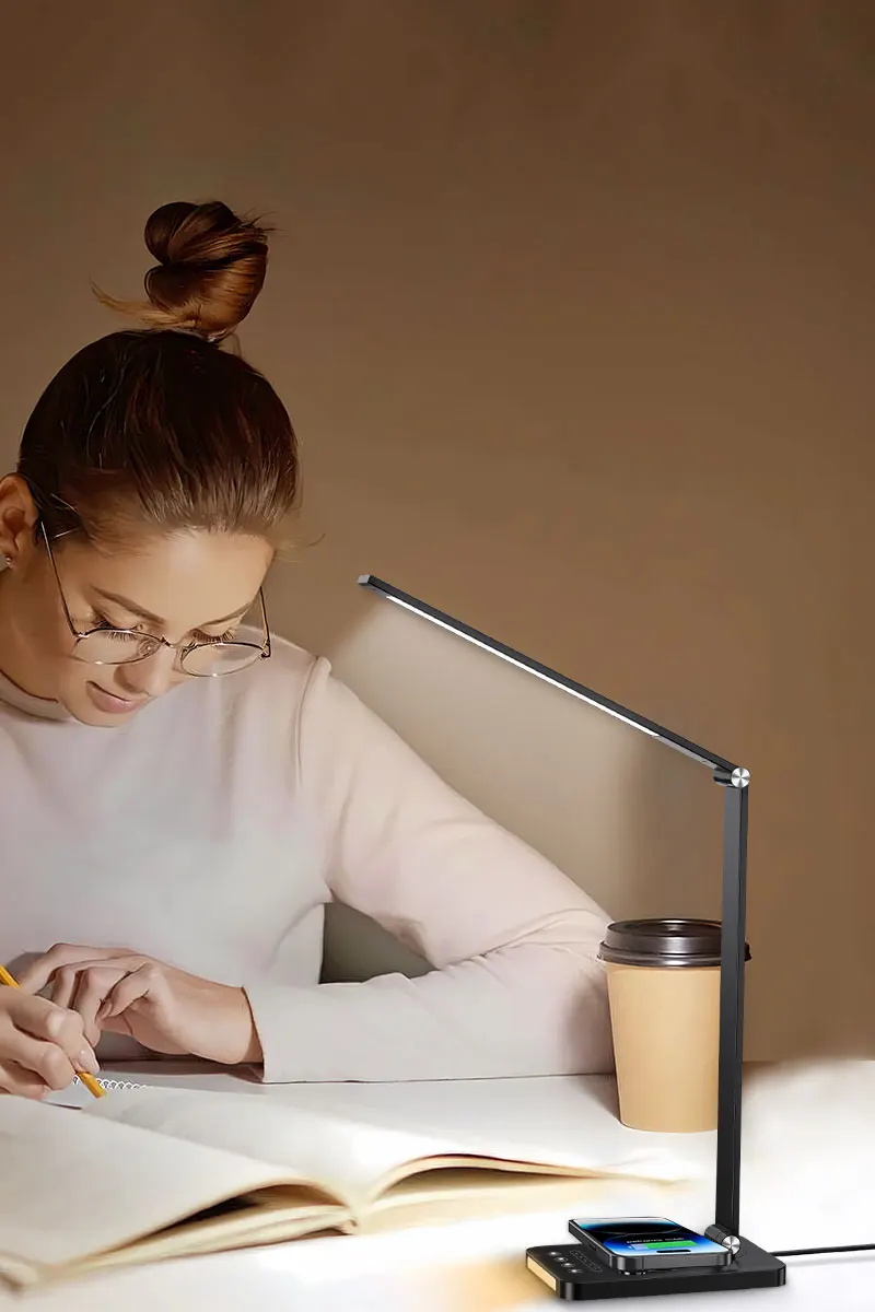 Gtimlmc Desk Lamp Led Bedside Table Lamp With Desk Led Light Desk Lamp ...