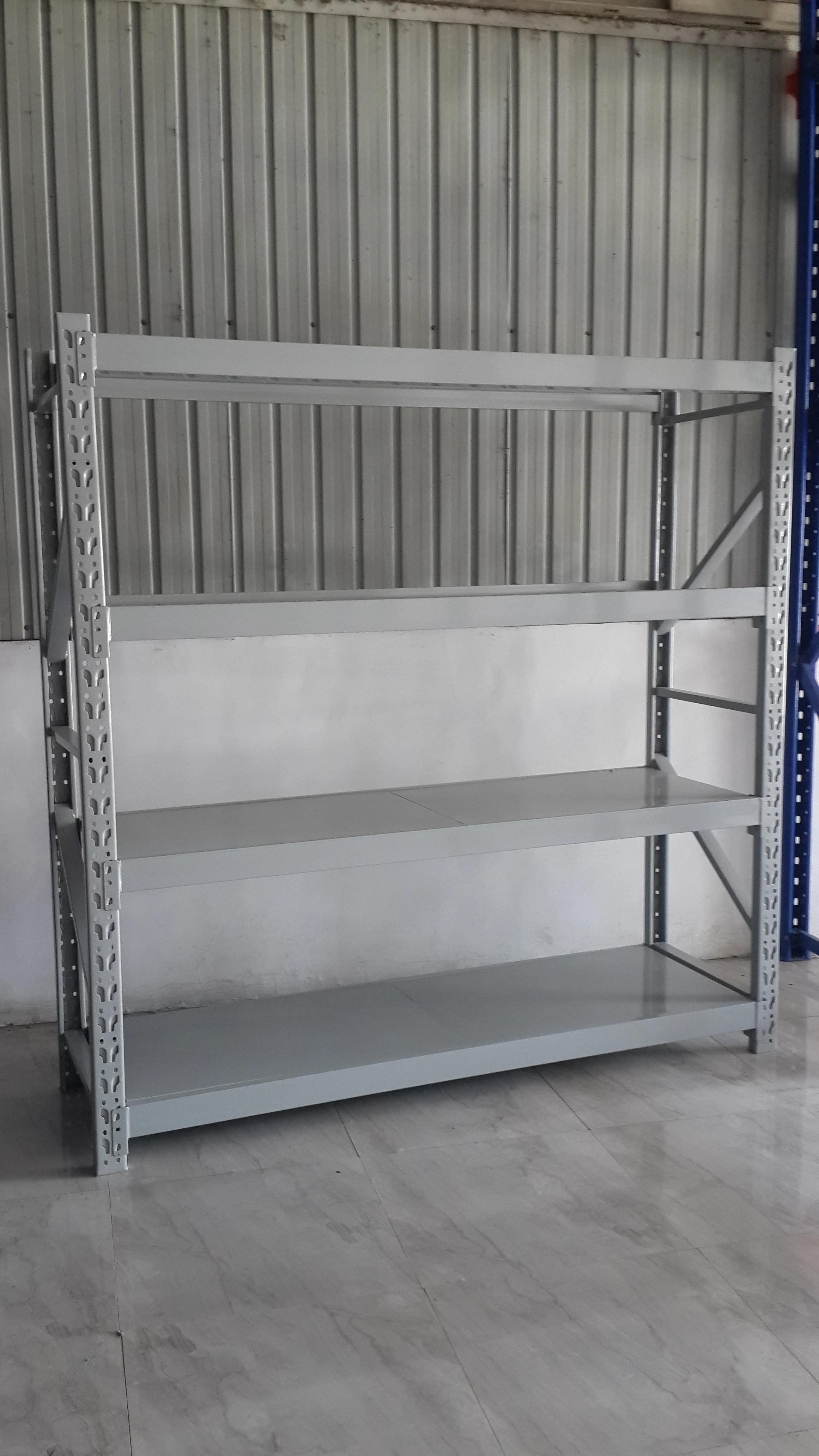 Adjustable Medium Duty Metal Rack Shelf Boltless Steel Construction ...