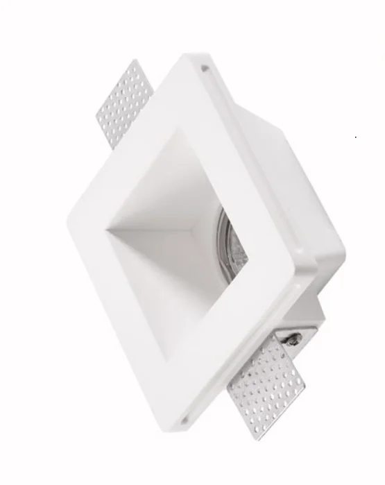 Morden Square Led Plaster Spotlight Ceiling Recessed Trimless Gypsum 3w ...
