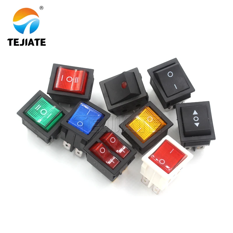 China Boat Rocker Switch 6 Pin 4 Pin Push Button Type Switching Two ...
