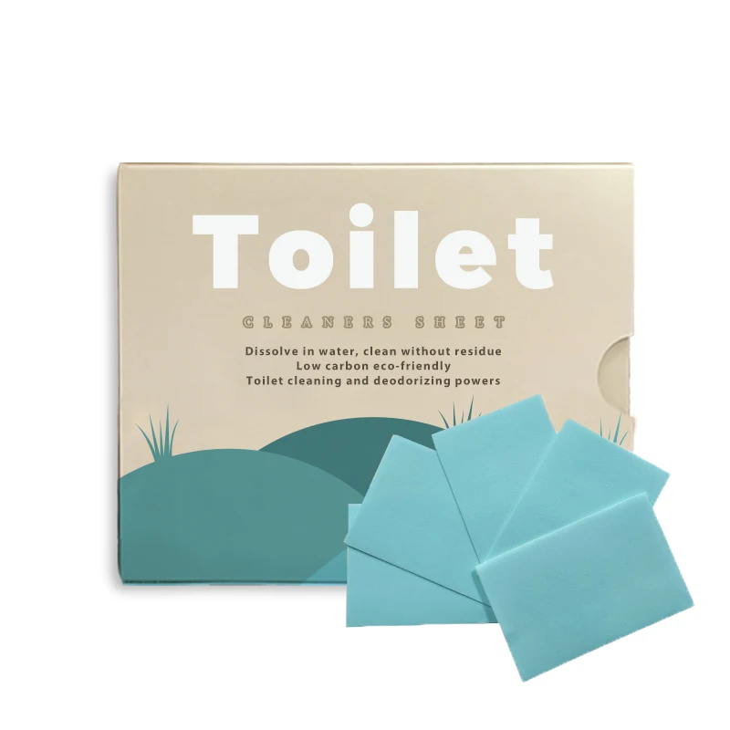 Dissolvable Biodegradable Toilet Bowl Cleaning Sheets