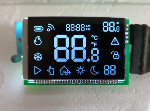 Factory Customized Size 7 Segment Monochrome Touch Lcd Screen Tn Htn Stn Fstn Black Va ...