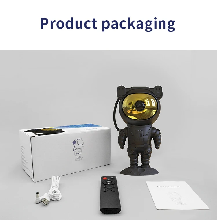Lonvis Galaxy Projector Astronaut Shaped Light Lamp Starry Light Led ...