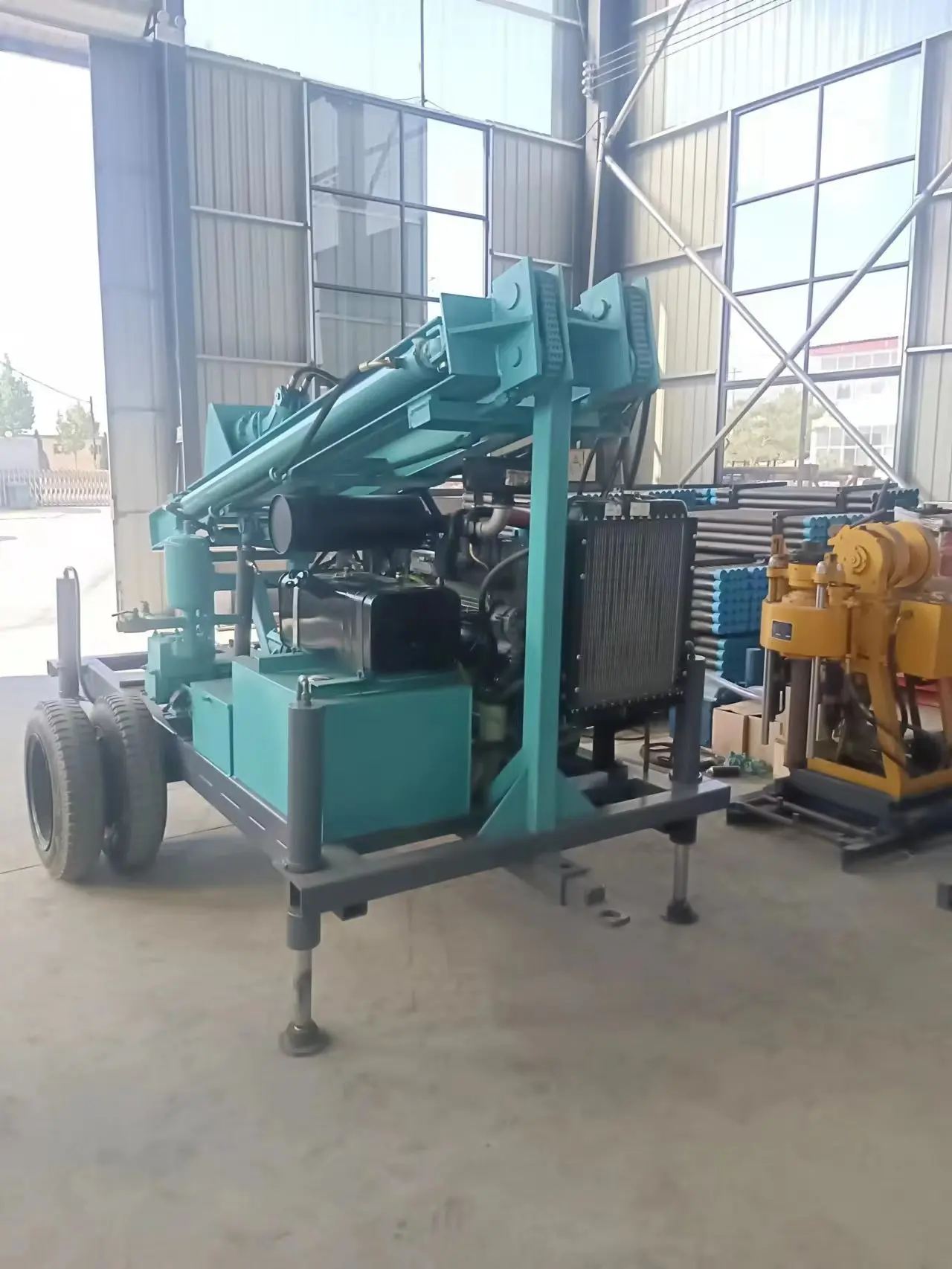 Water And Gas Dual Water Well Drilling Rig 200m Hydraulic Exploration ...