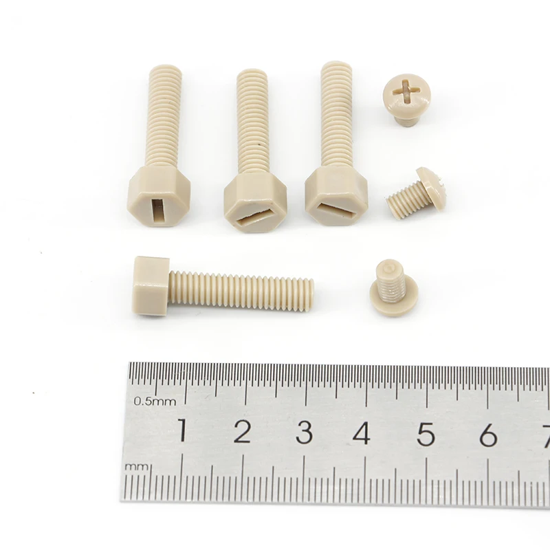 Custom Plastic Screws and Bolts - Peek Plastic Fasteners