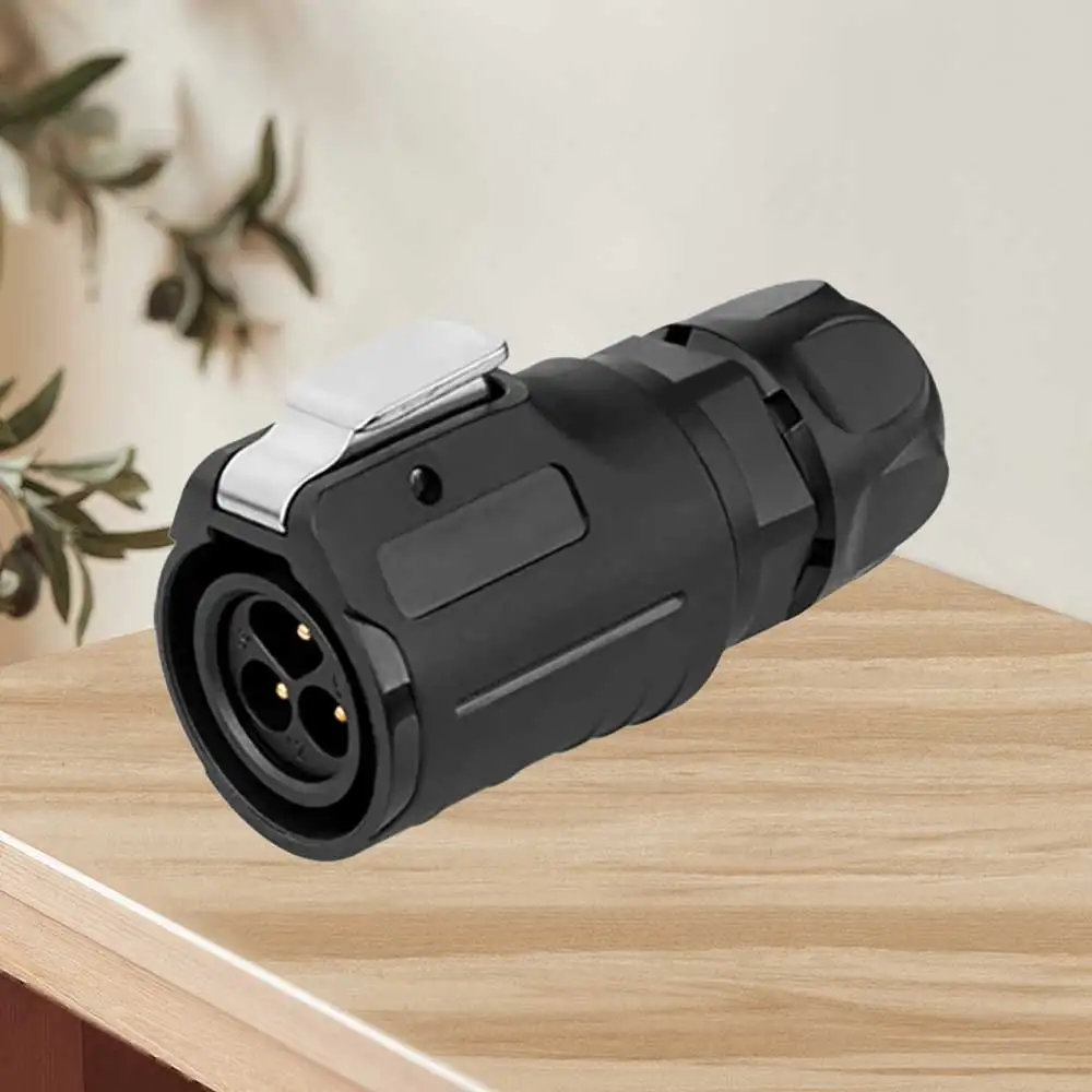 Oswell 3 Pin Male Female Plug Socket Standard Waterproof Wire Connector ...