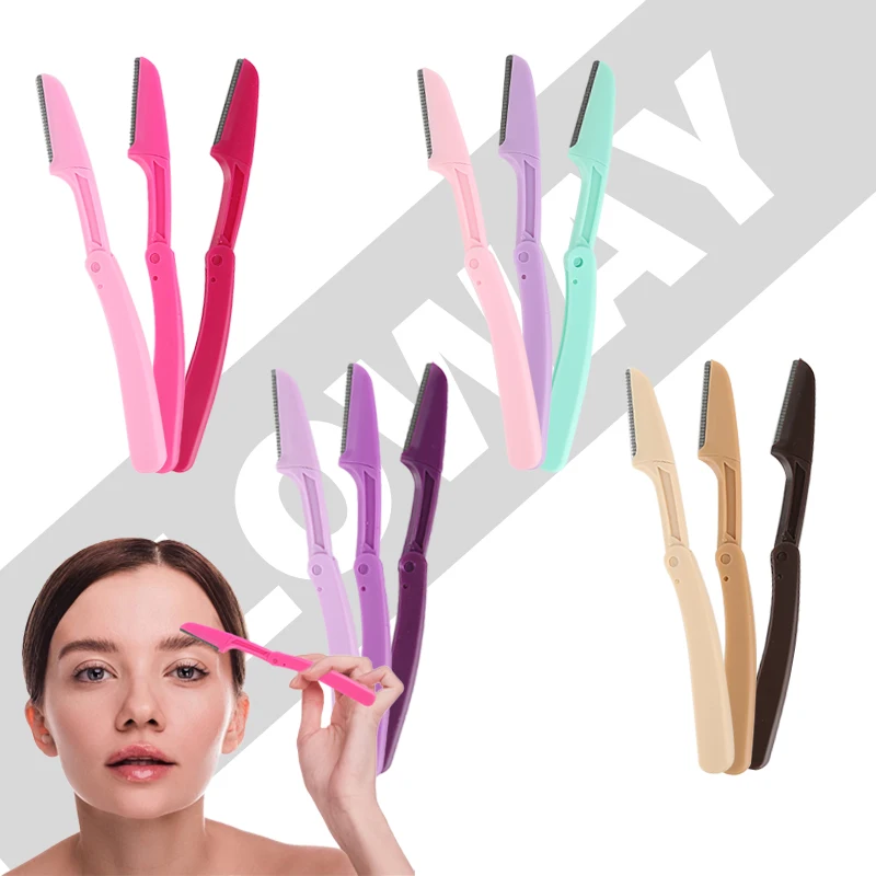 Gloway Beauty Tools Foldable Folding Blade Eyebrow Trimmer Exfoliating ...