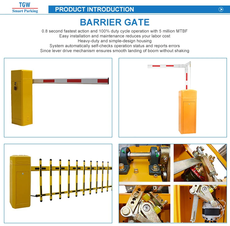 Automatic Security Parking Access Control Boom Gate Barrier